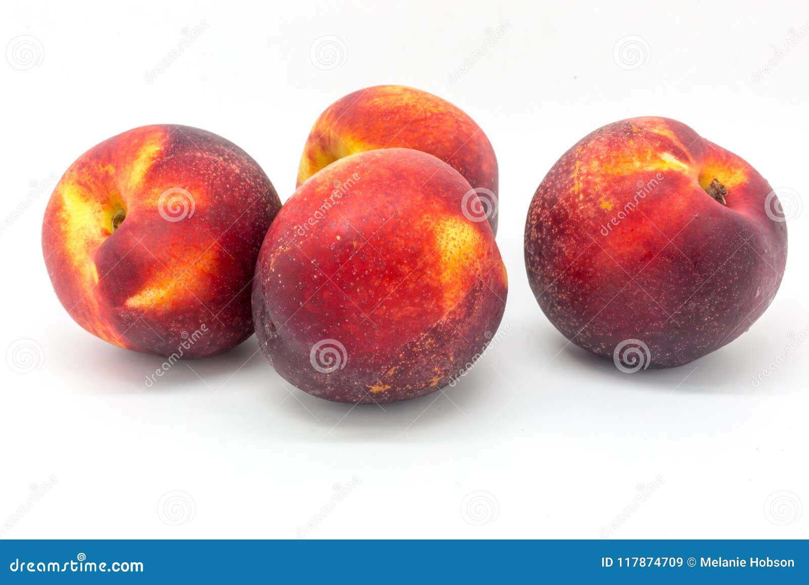 Nectarines stock image. Image of summer, fruit, white - 117874709
