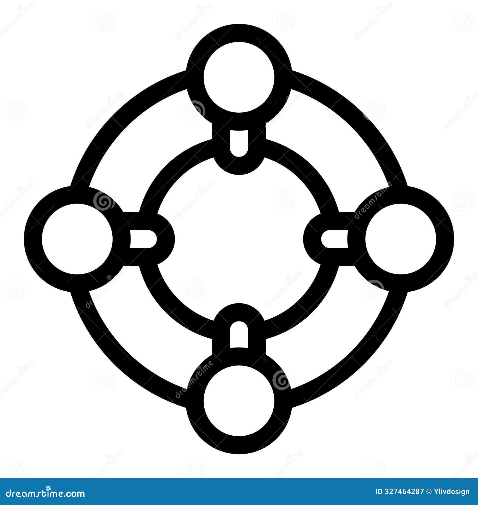 Four Nodes Connecting in Circular Network Diagram Stock Vector ... Four Nodes Connecting in Circular Network Diagram Stock Vector ...
