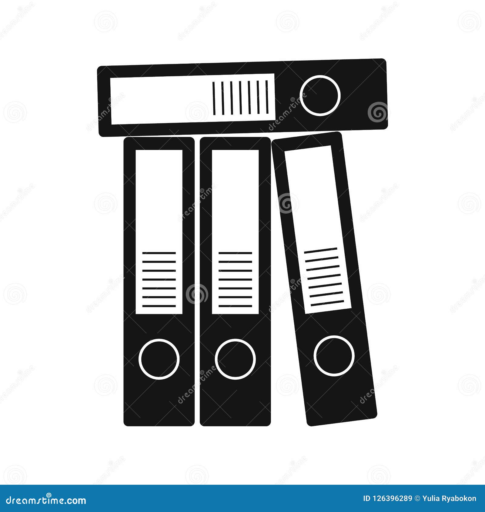 Four Office Folders Icon, Simple Style Stock Illustration ... Four Office Folders Icon, Simple Style Stock Illustration ...