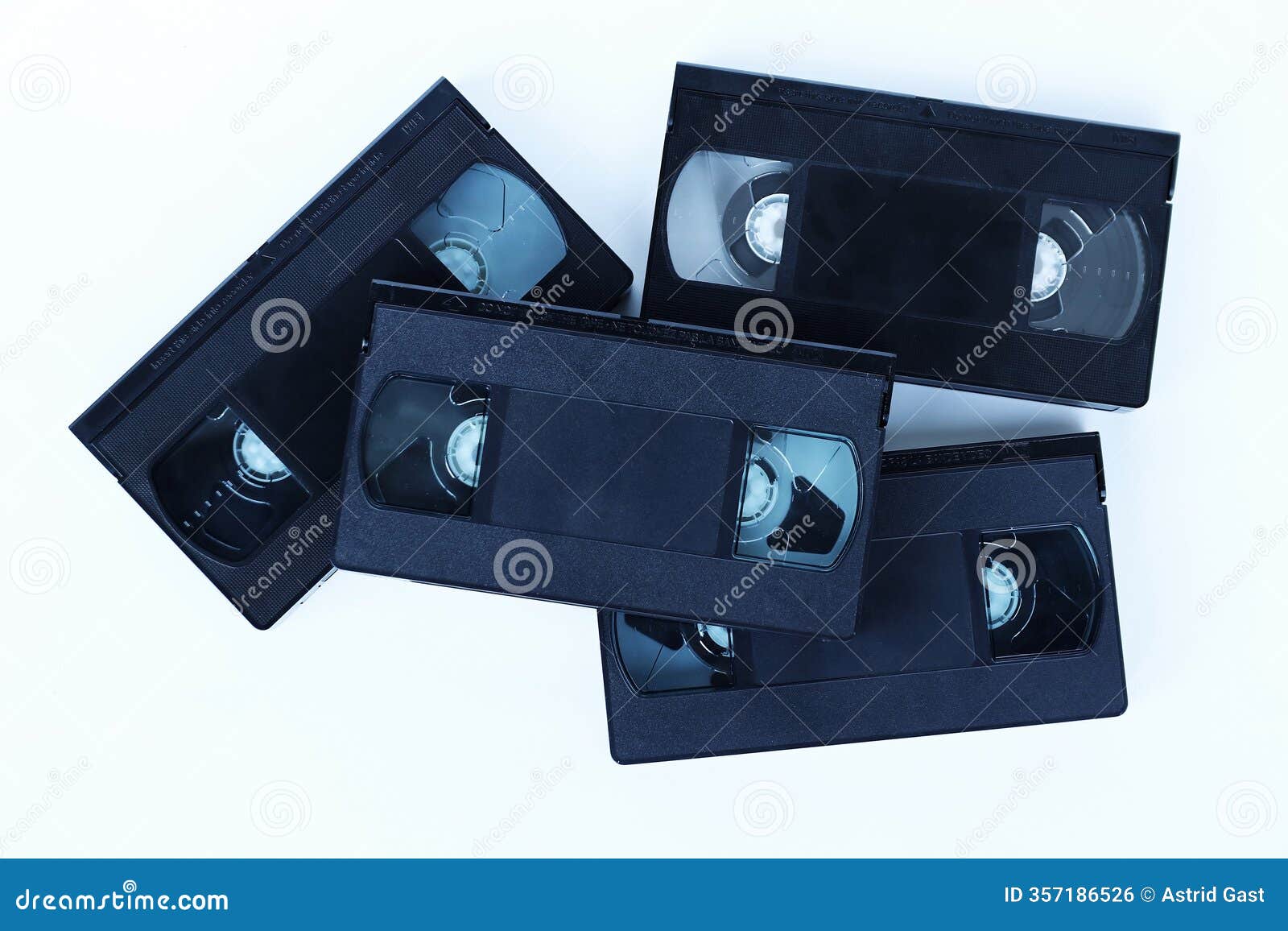 Four Old VHS Tapes from the 90s Stock Photo - Image of blue, black ...