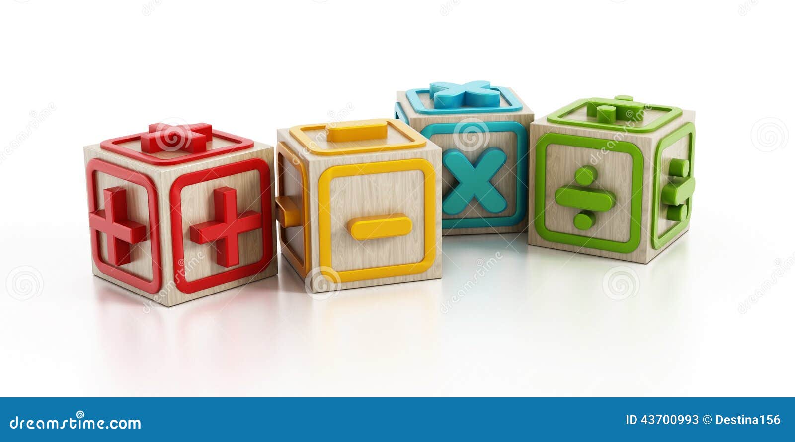 Four operations stock illustration. Illustration of render - 43700993