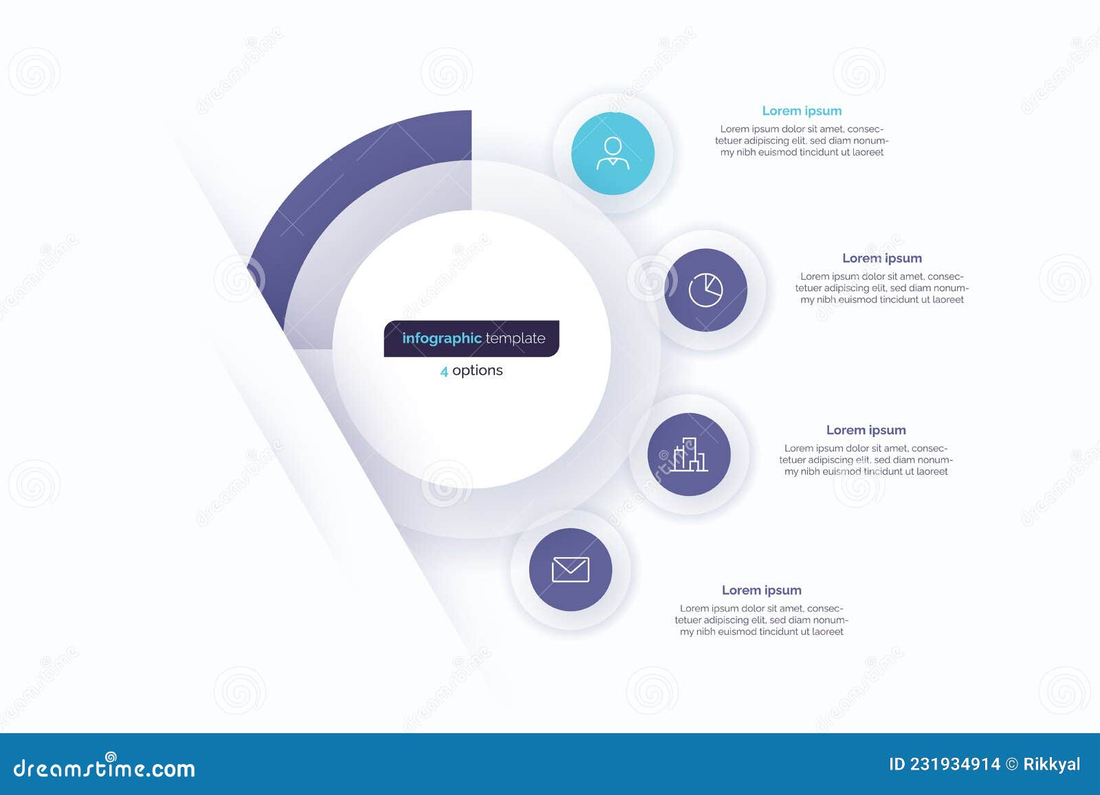 Four Option Circle Infographic Design Template. Vector Illustration ... Four Option Circle Infographic Design Template. Vector Illustration ...