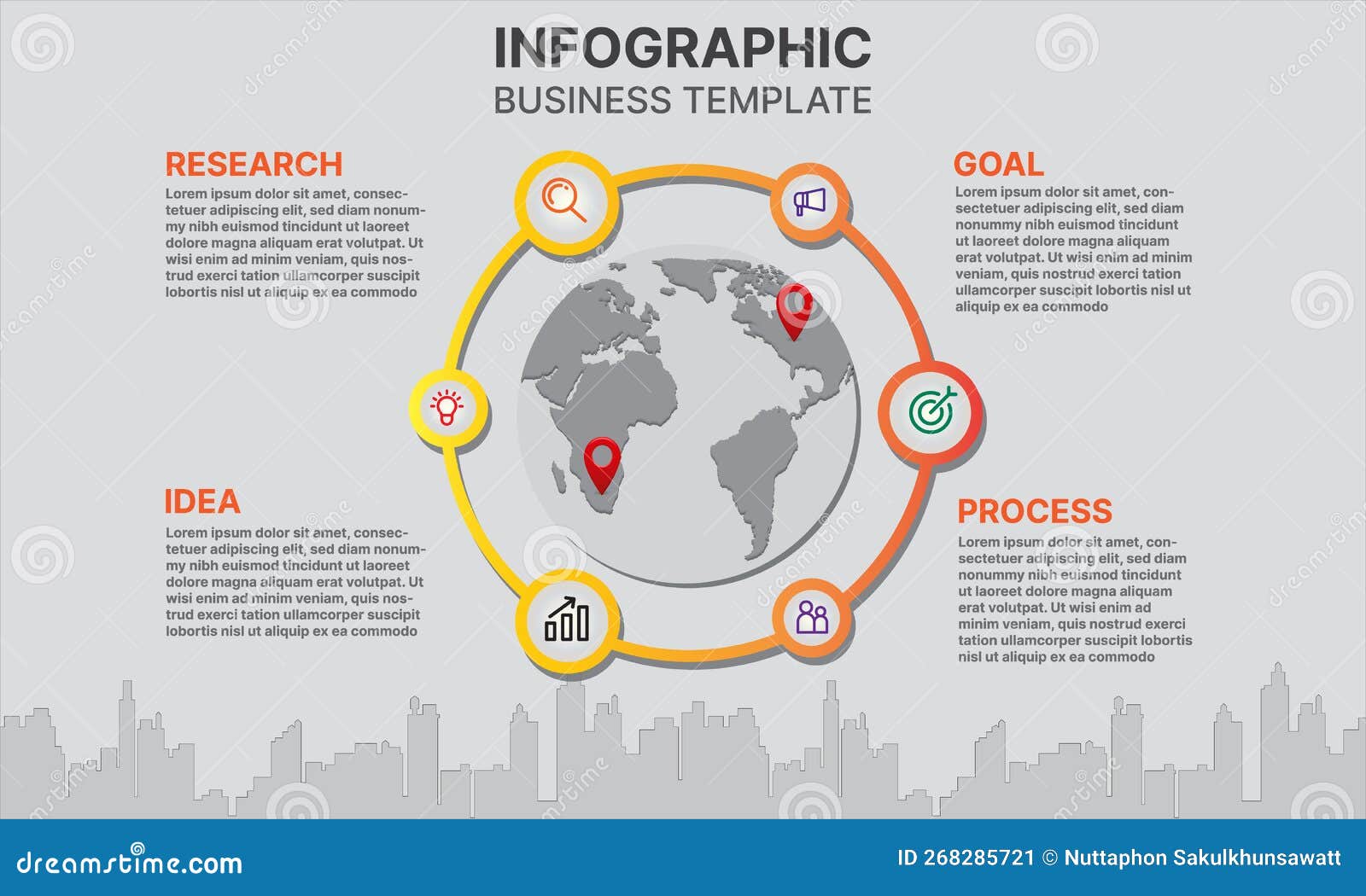 Four Option Circle Infographic Design Template. Vector Illustration ... Four Option Circle Infographic Design Template. Vector Illustration ...