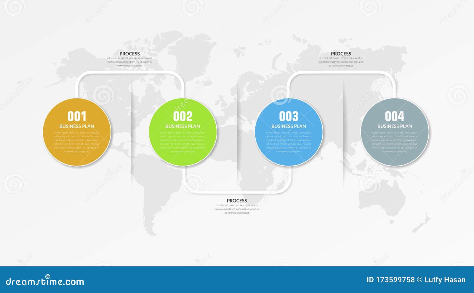 Four Options Infographic Element Vector File Stock Illustration ...