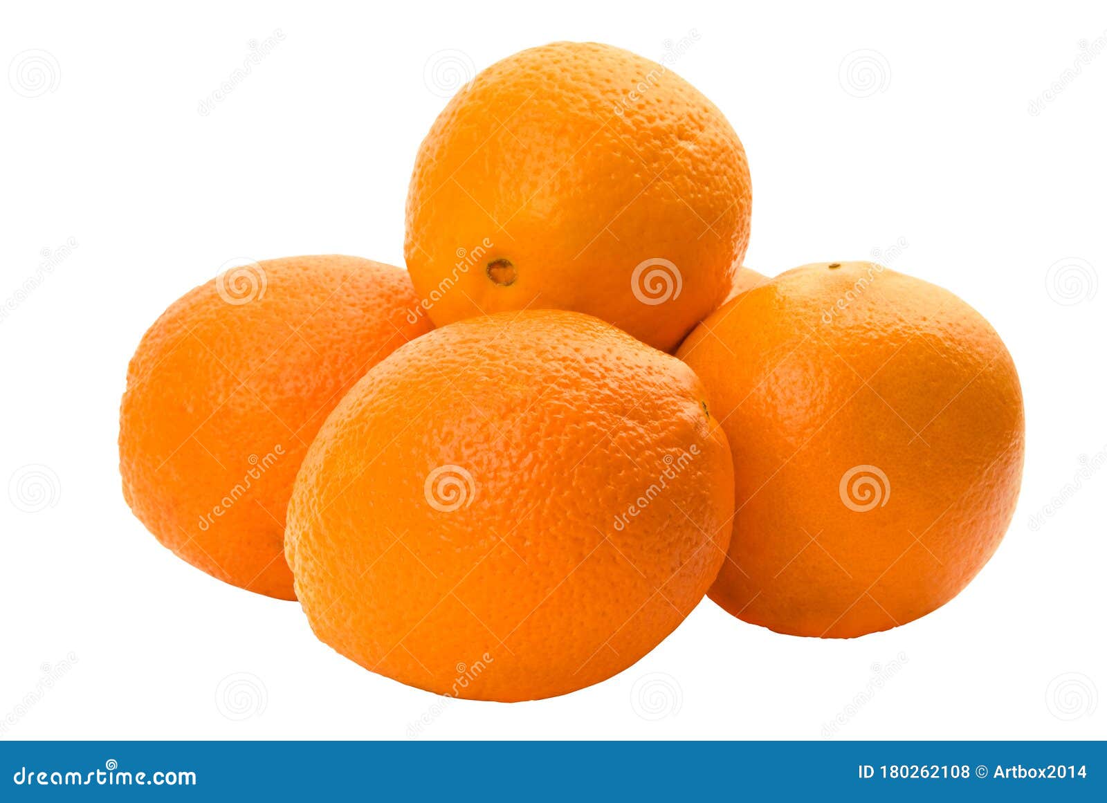Four Whole Orange on White Background Stock Photo - Image of freshness ...