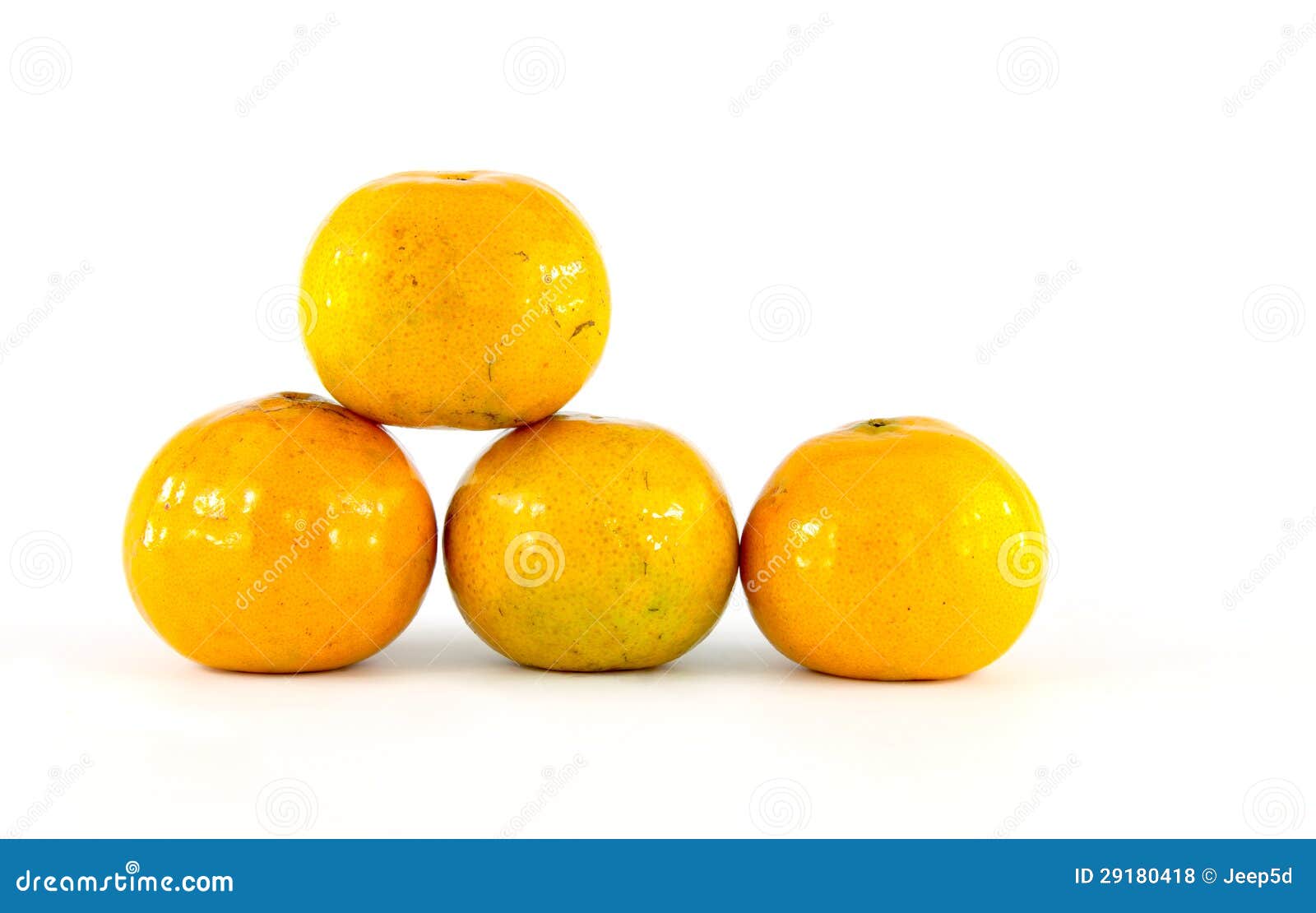 Four Oranges Isolated stock photo. Image of ingredient - 29180418