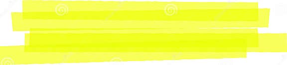 Four Overlapping Fluorescent Yellow Highlighter Strokes are Creating a ...