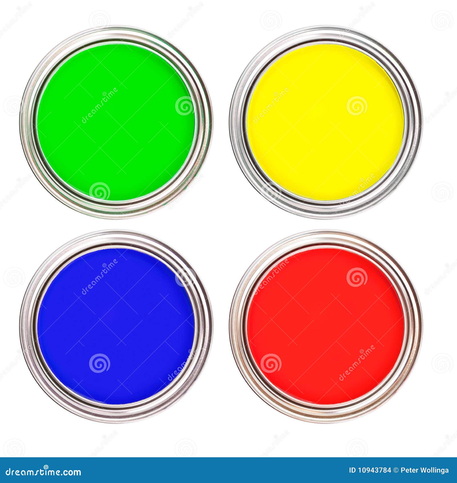 Four paint cans stock photo. Image of home, latex, improvement - 10943784