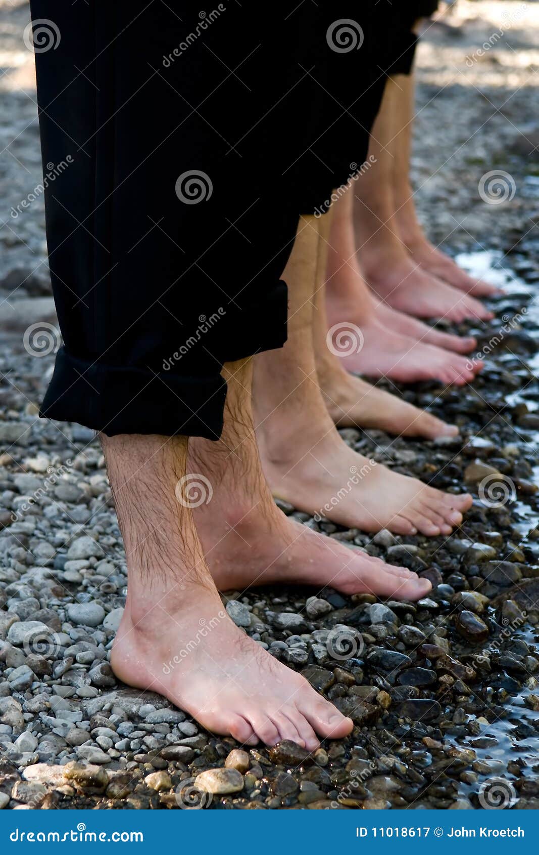 Four Pairs of Wet Feet stock image. Image of legs, male - 11018617
