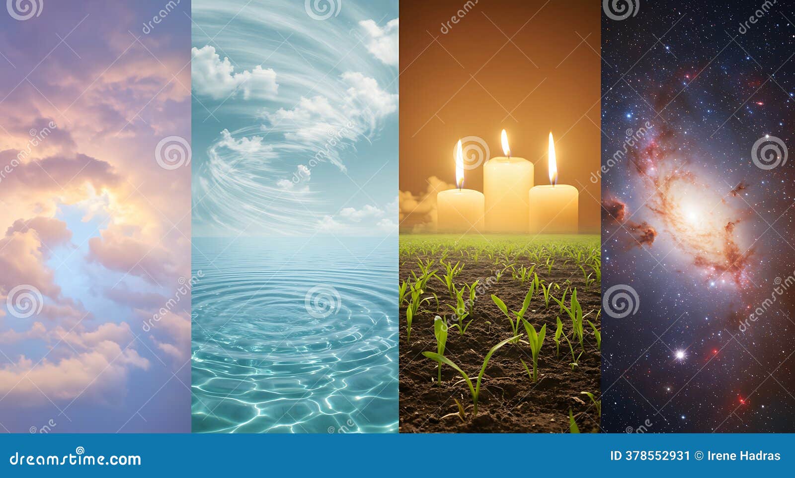 Panel Collage Featuring Vibrant Comic-style Illustrations Of Sunbursts ...