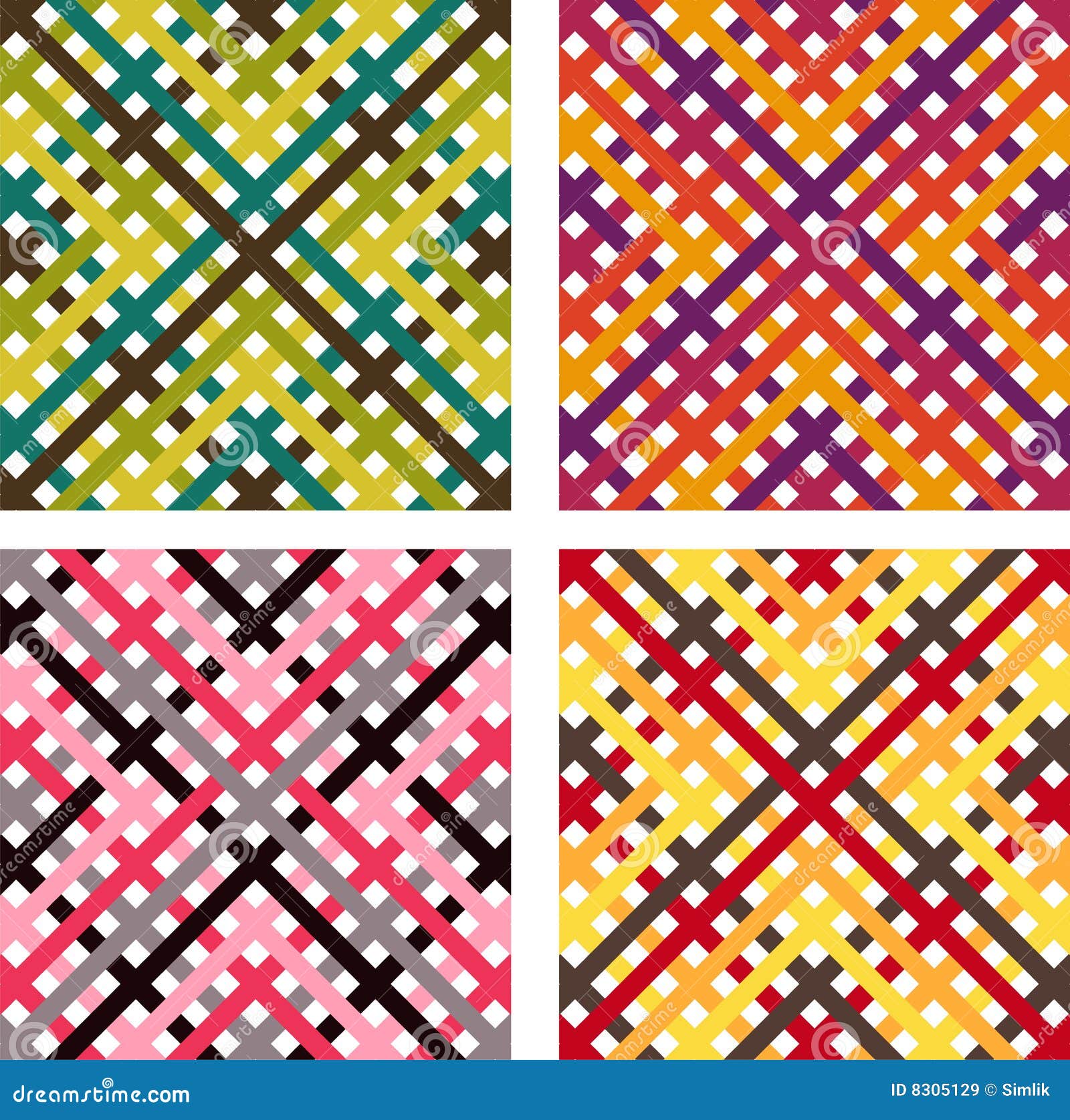 Four patterns stock illustration. Illustration of artistic - 8305129