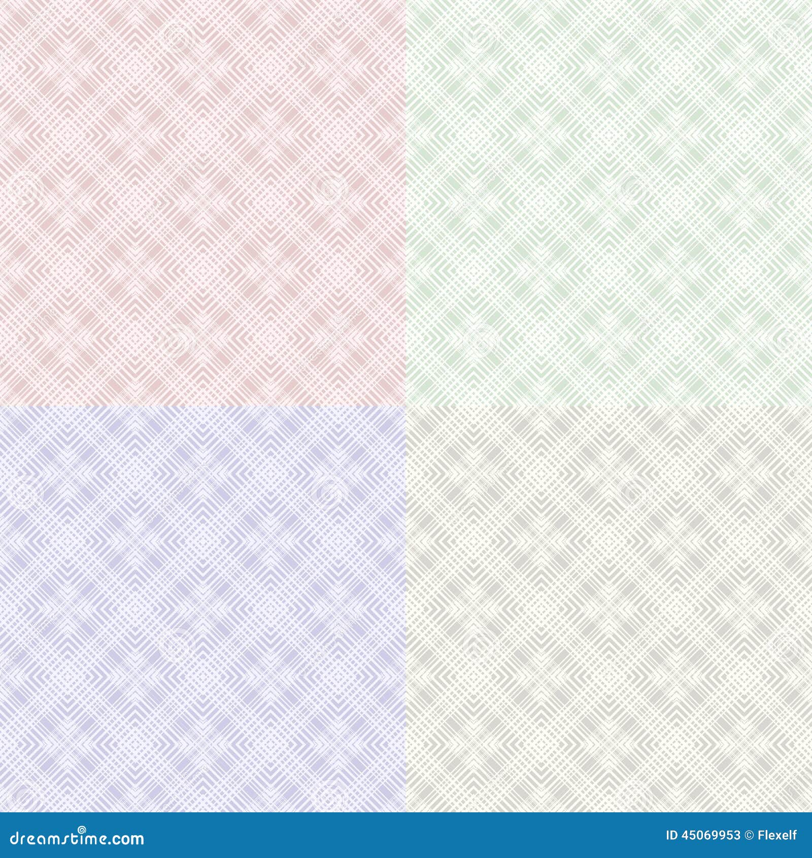 Four patterns stock vector. Illustration of cage, black - 45069953