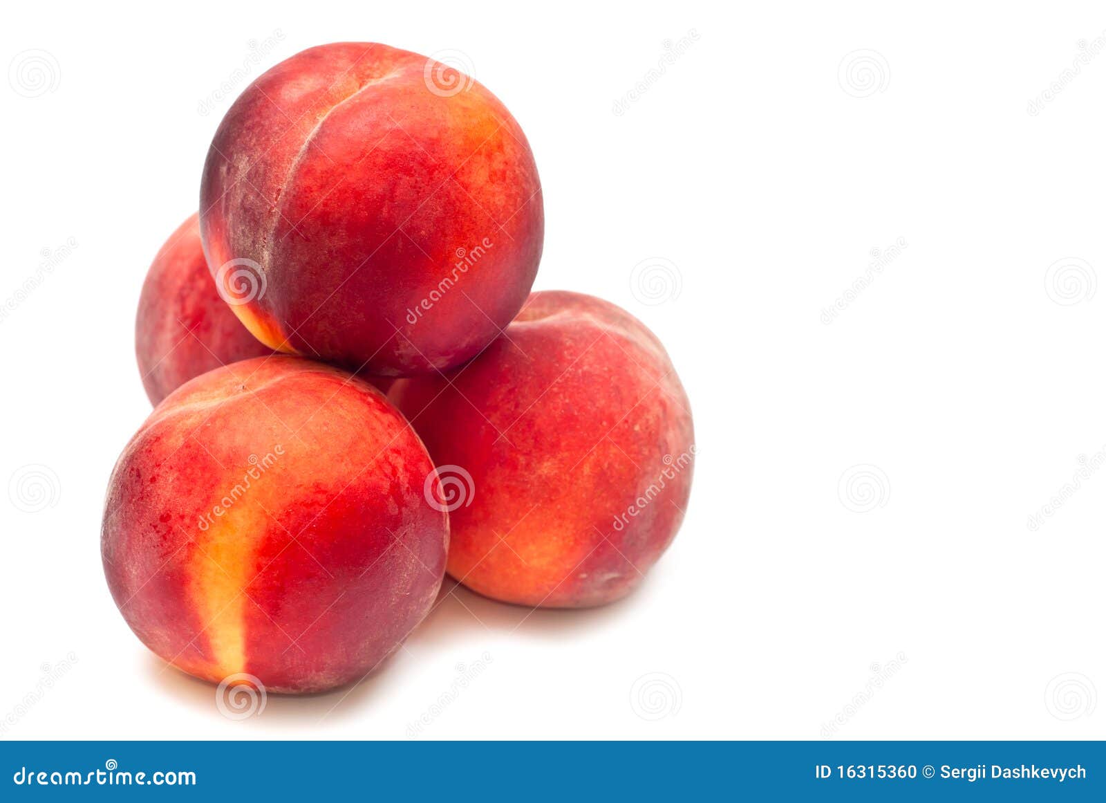 Four peaches stock photo. Image of length, fruit, peaches - 16315360