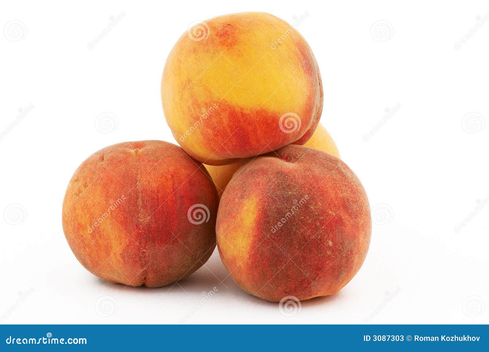 Four peaches stock image. Image of gourmet, close, freshness - 3087303