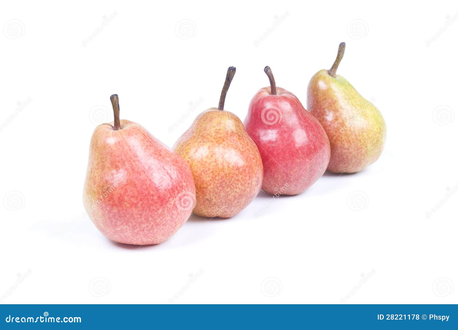 Four Pears stock photo. Image of white, freshness, four - 28221178
