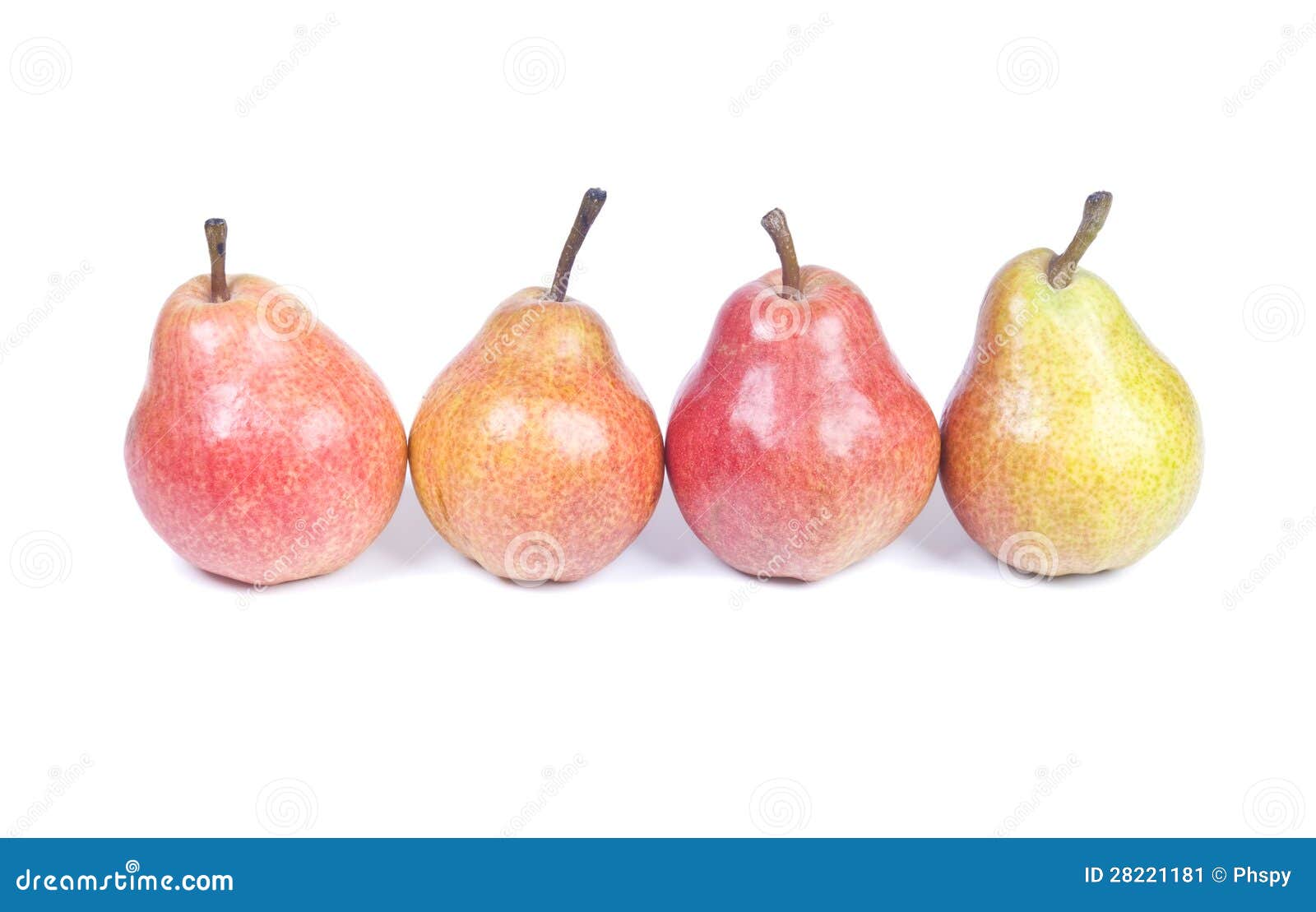 Four Pears stock image. Image of white, isolated, pear - 28221181