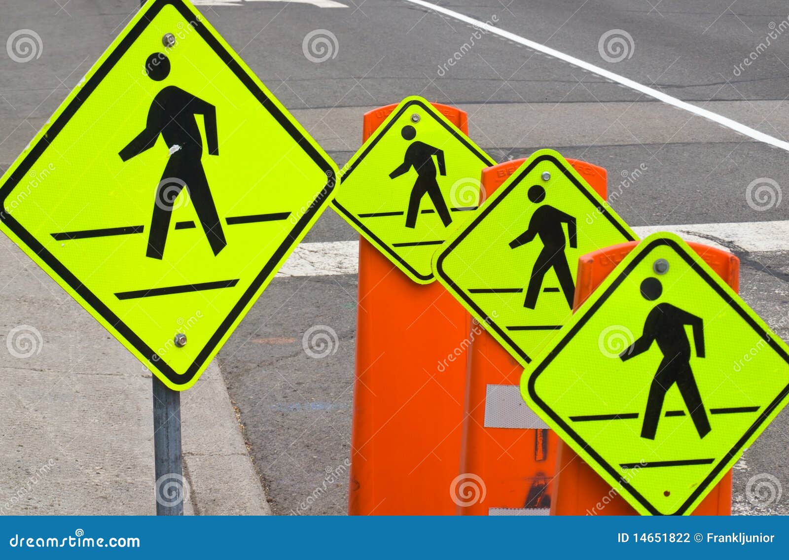 Pedestrian Traffic Light Indicating Pedestrians Can Walk Next To A Sign ...