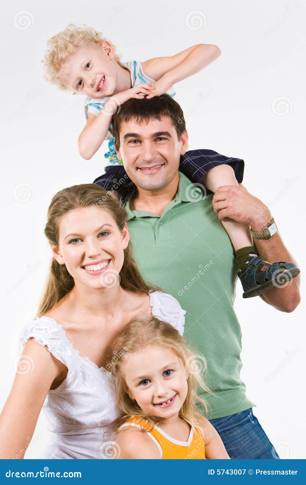 Four people stock image. Image of human, piggyback, happiness - 5743007
