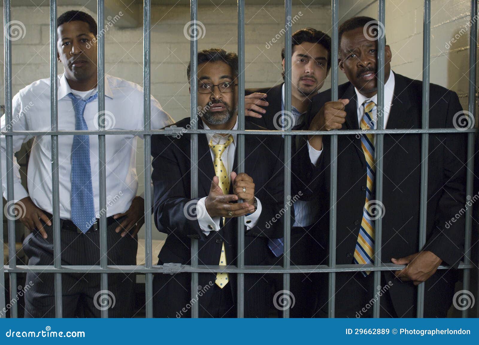 Four People in Prison Cell stock image. Image of baby - 29662889