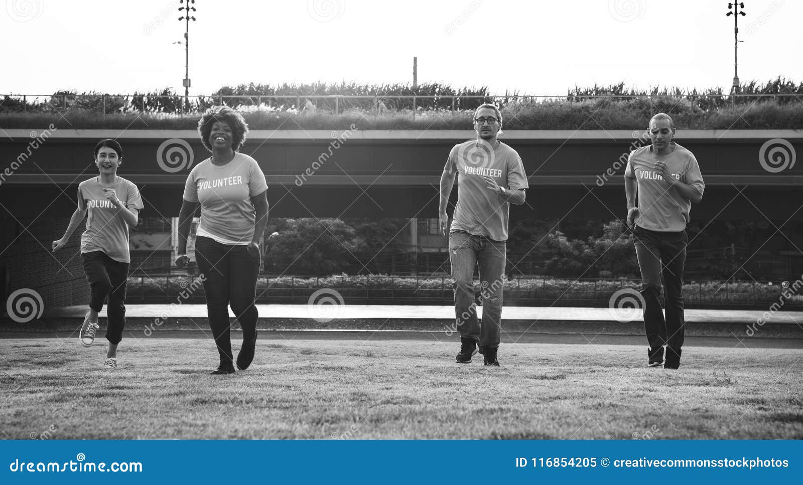 Four People Running Picture. Image: 116854205