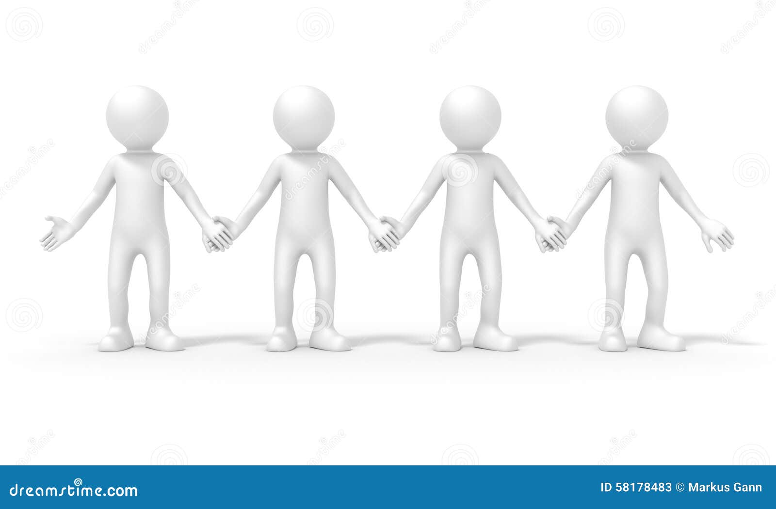 Four people team stock illustration. Illustration of background - 58178483