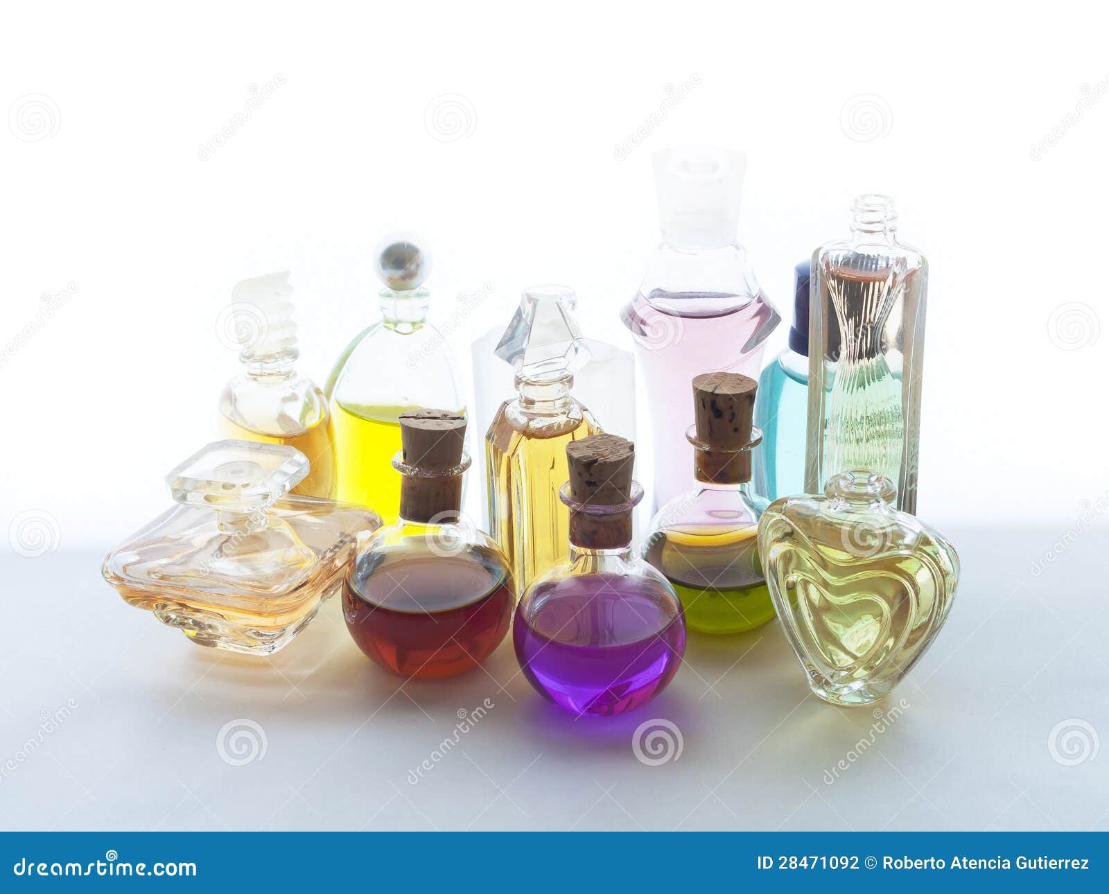 Four Perfume bottles stock photo. Image of perfume, luxury - 28471092