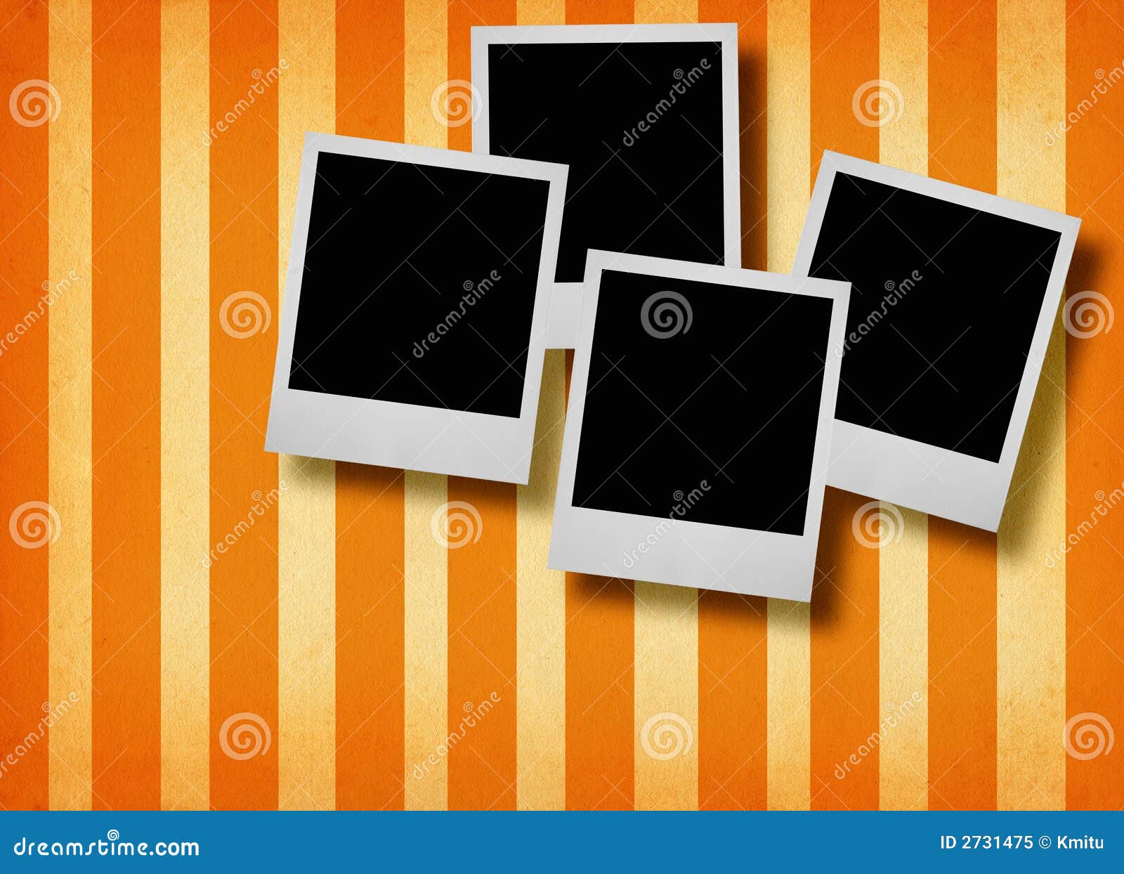 Four photo frames stock image. Image of grunge, decorated - 2731475