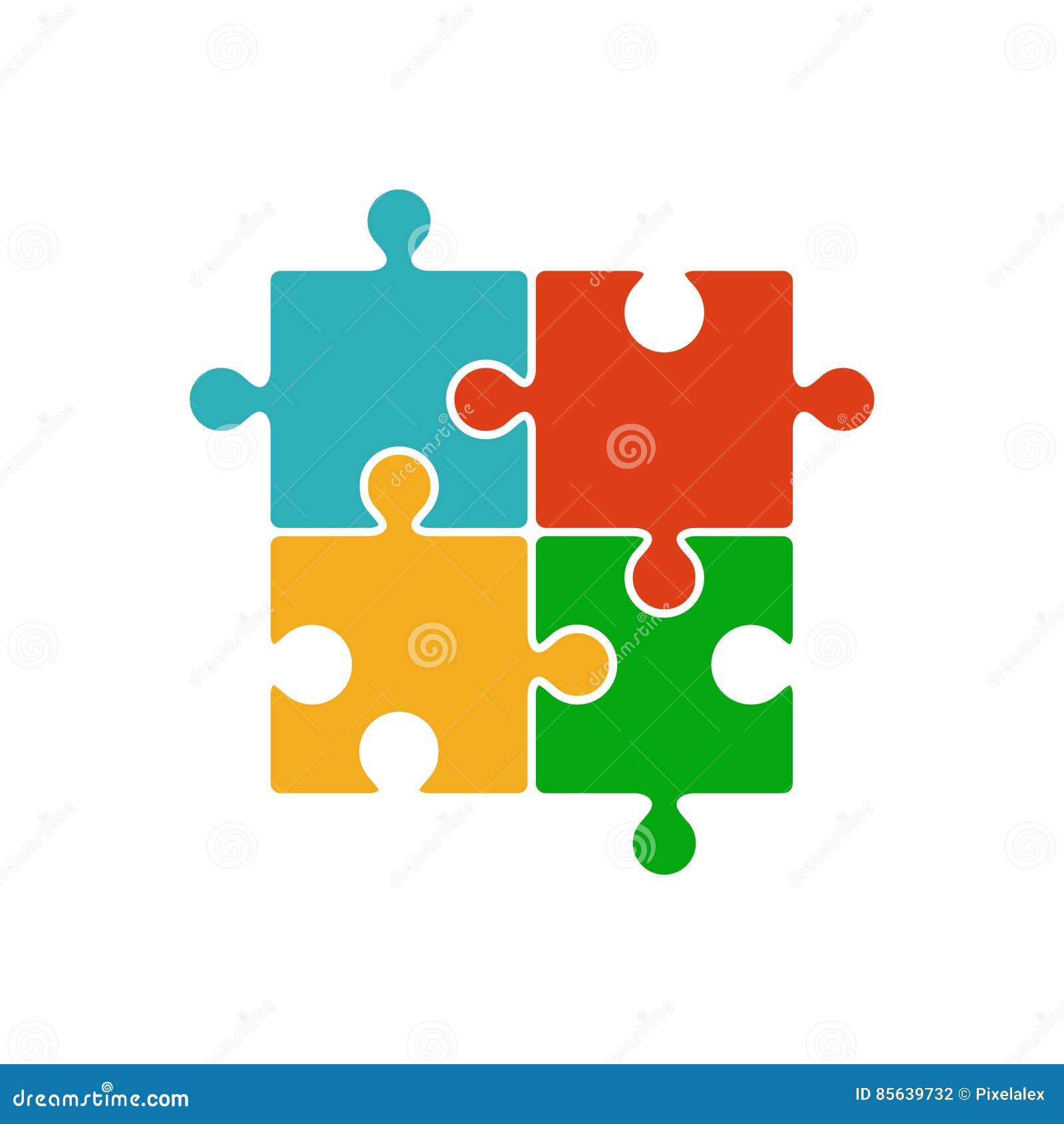 Puzzle Icon Vector, Filled Flat Sign, Solid Pictogram Isolated On White ...