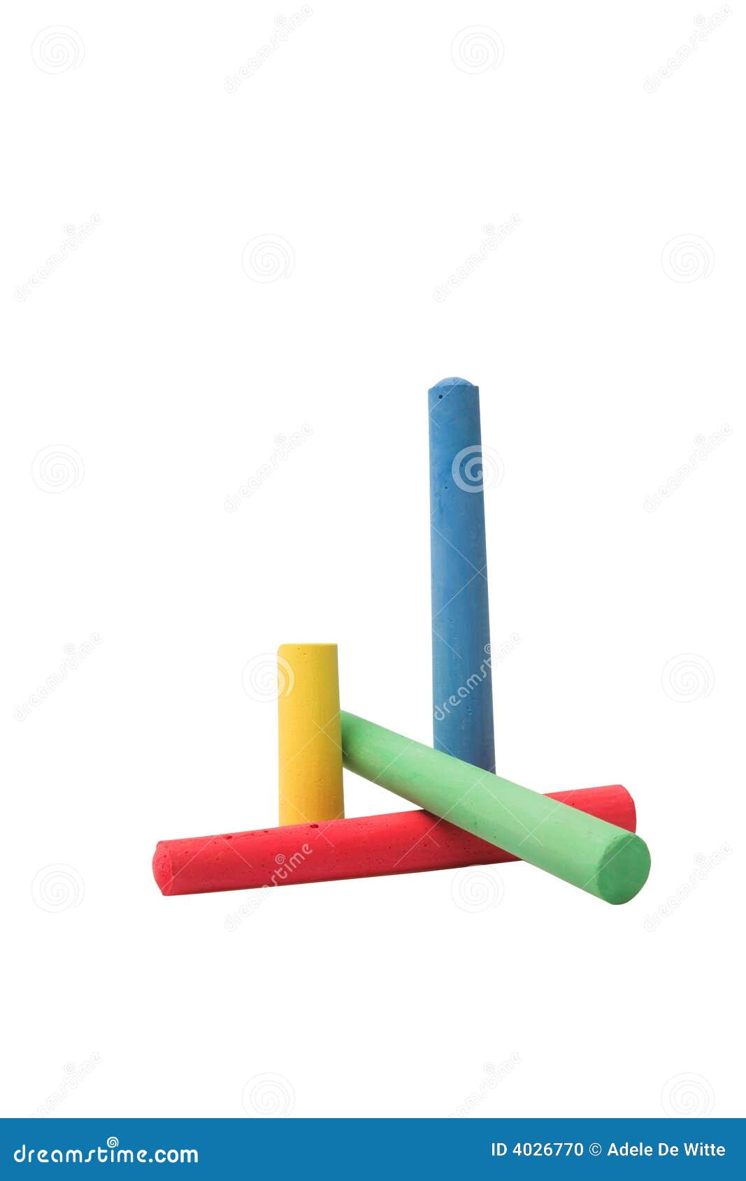 Four Pieces of Colored Chalk Stock Photo - Image of preschool, sticks ...