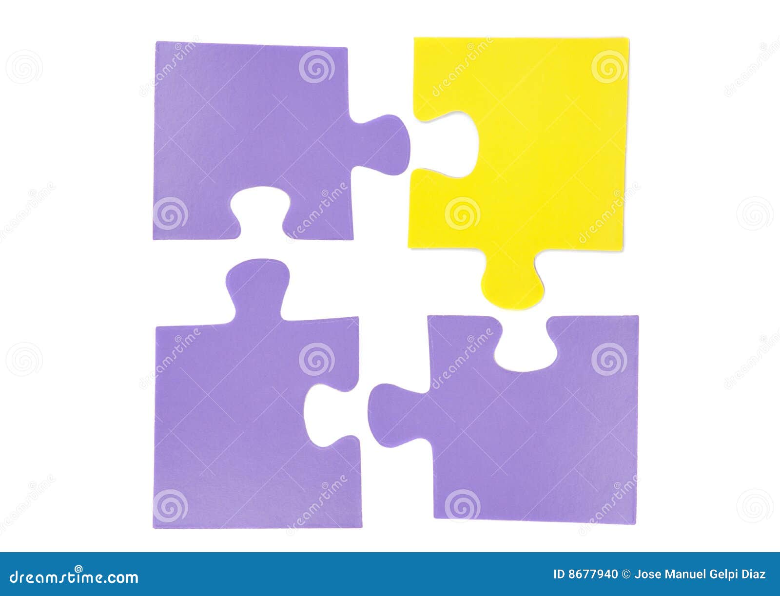 Four pieces of puzzle stock photo. Image of metaphor, background - 8677940