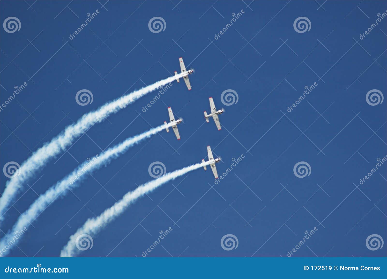 Four planes stock image. Image of four, dangerous, acrobatics - 172519