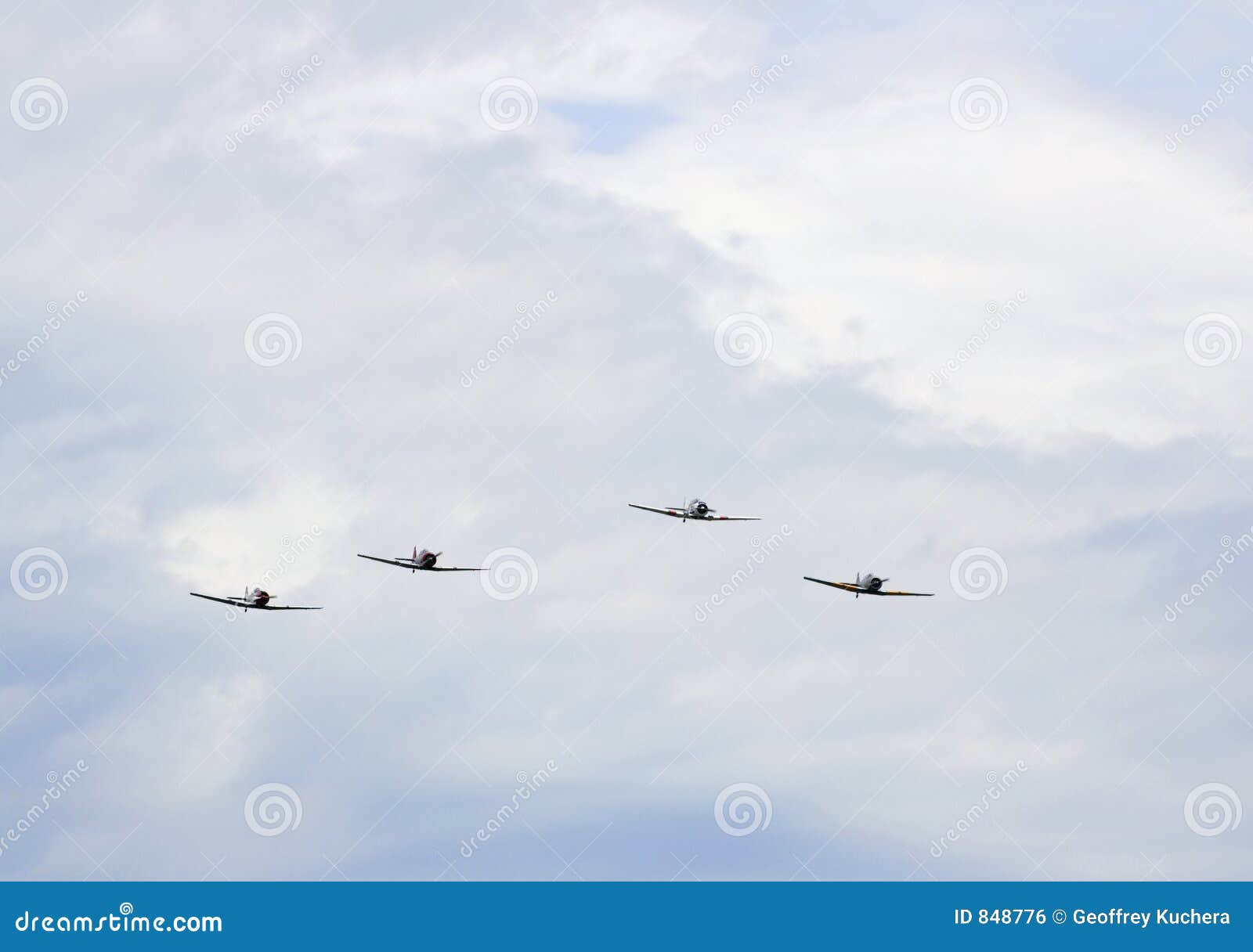 Four Planes in Formation stock photo. Image of wwii, formation - 848776