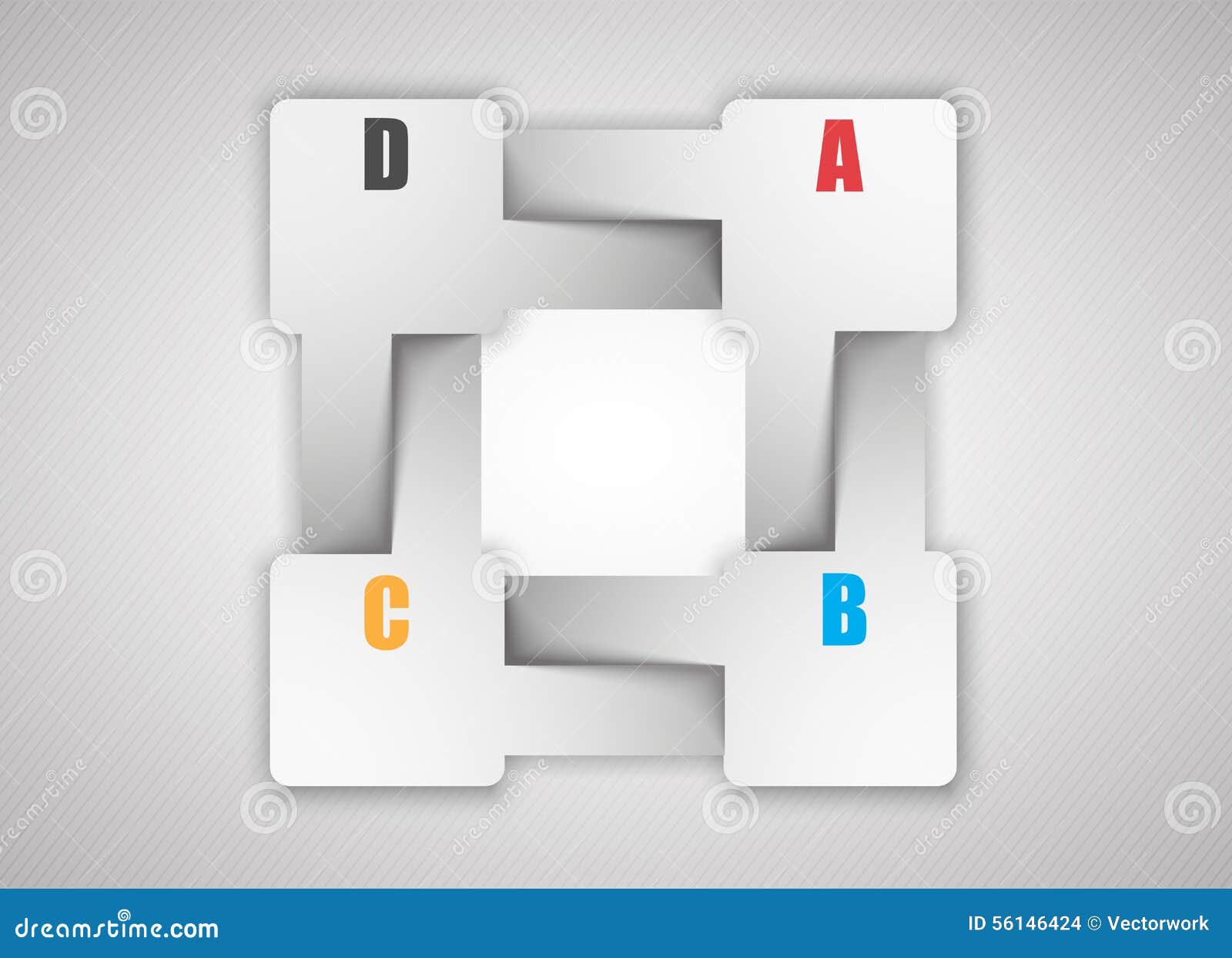 Four Plans, Options, Numbers, Data Connection Stock Illustration ...