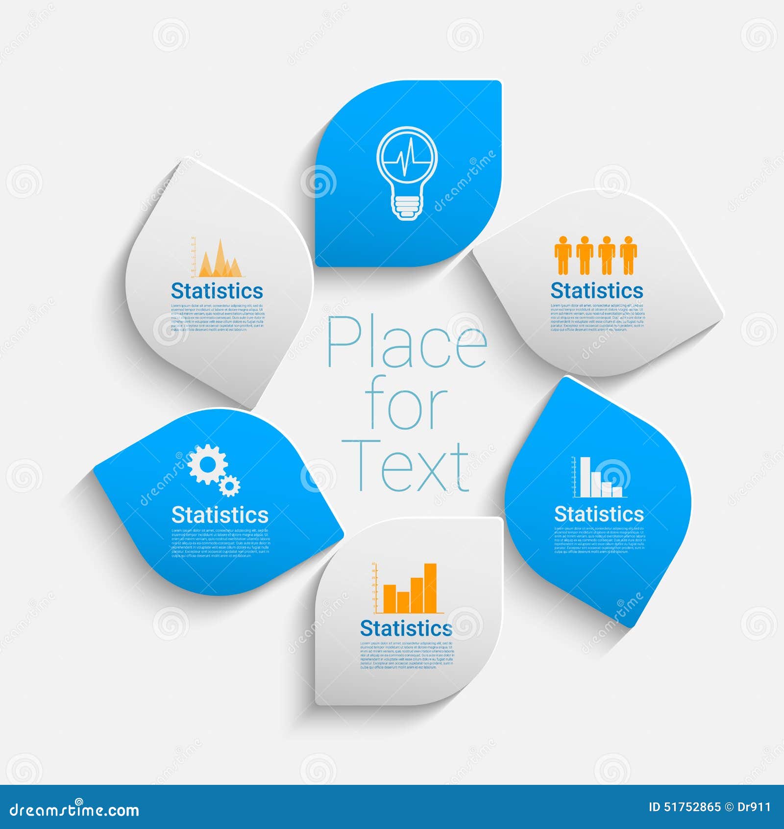 Four plash stock vector. Illustration of idea, blank - 51752865