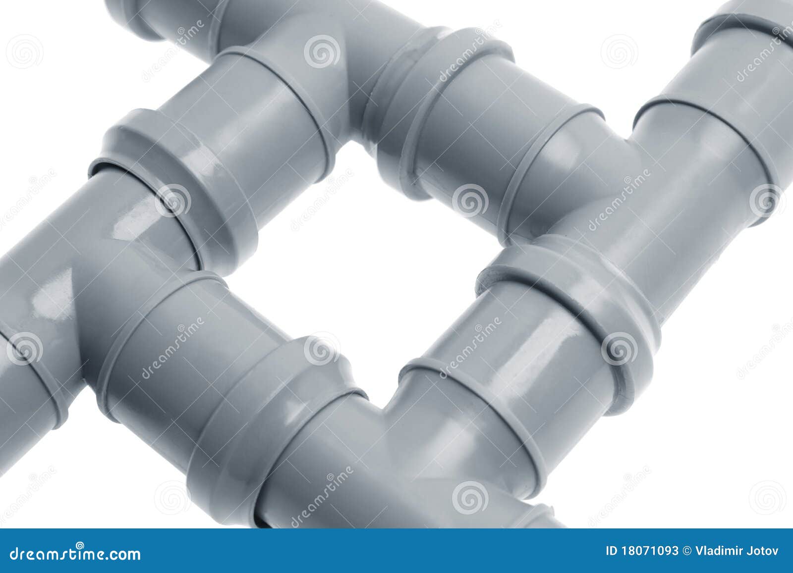 Four Plastic Sewer Pipes Composition Closup Stock Image - Image of hold ...