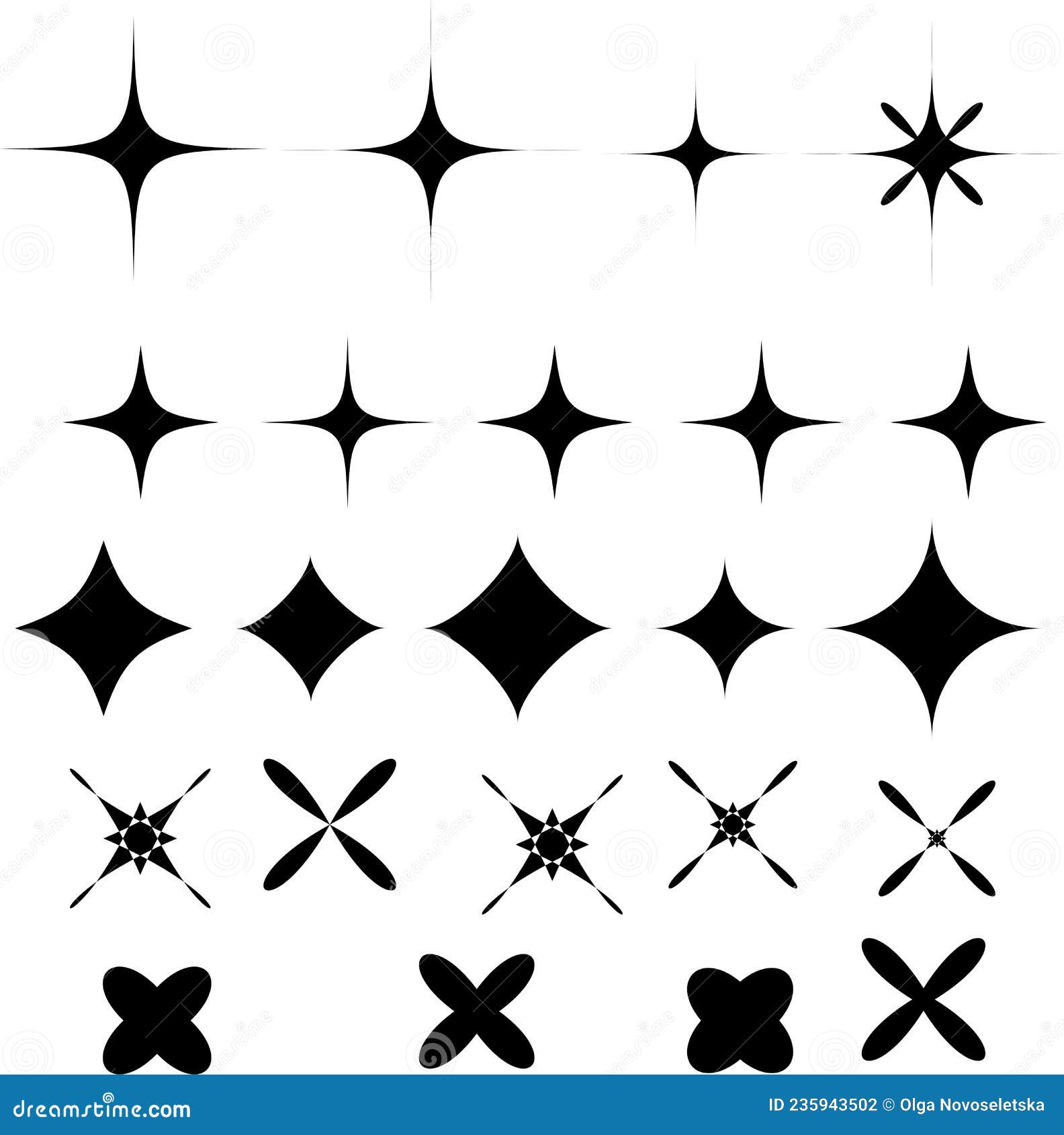 Four Point Star. Abstract Shape. Stars of Brilliance, Radiance of ... Four Point Star. Abstract Shape. Stars of Brilliance, Radiance of ...