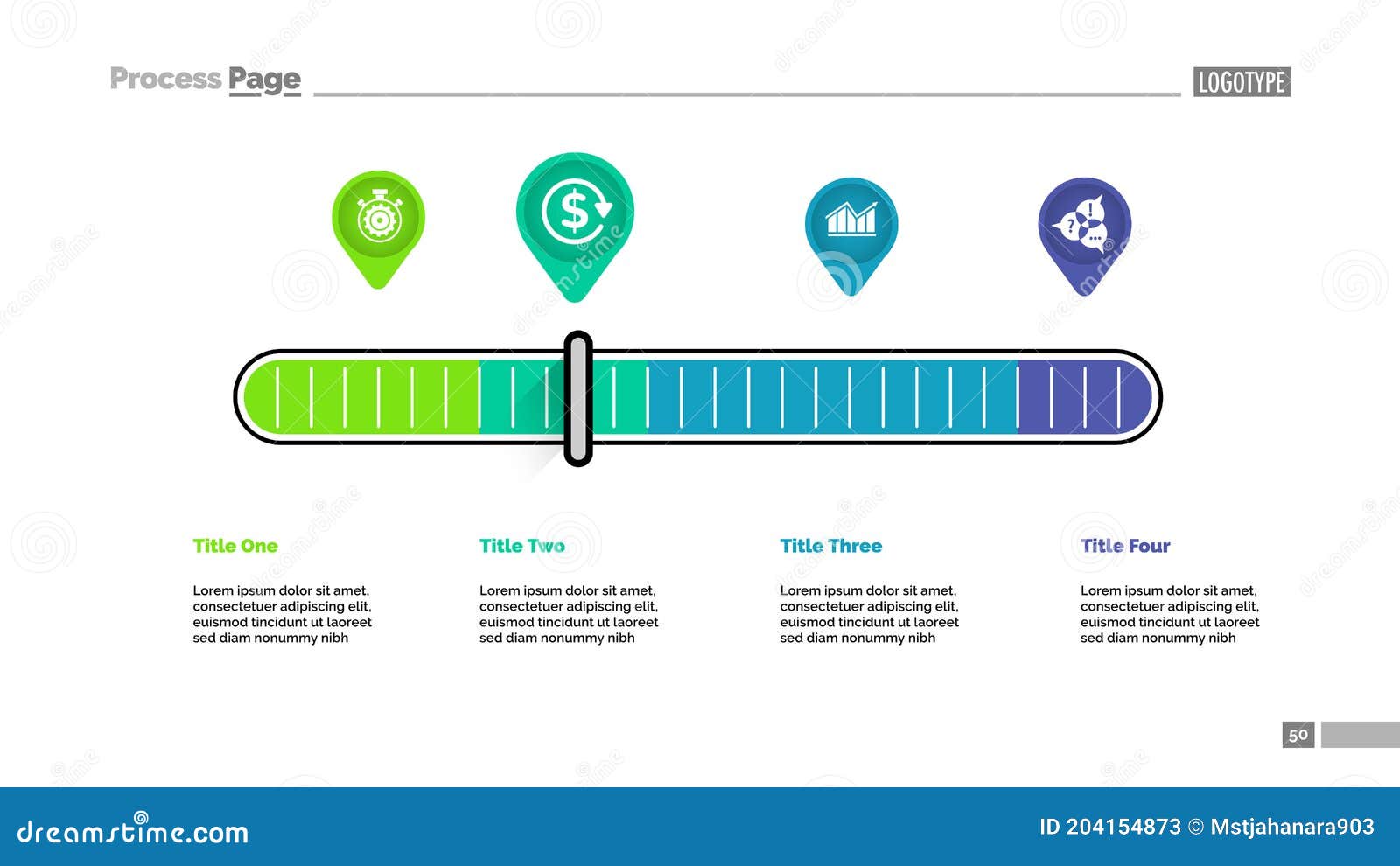 Scale Four Level Measurement Monitor Display. Simple Level Meter. Four ...