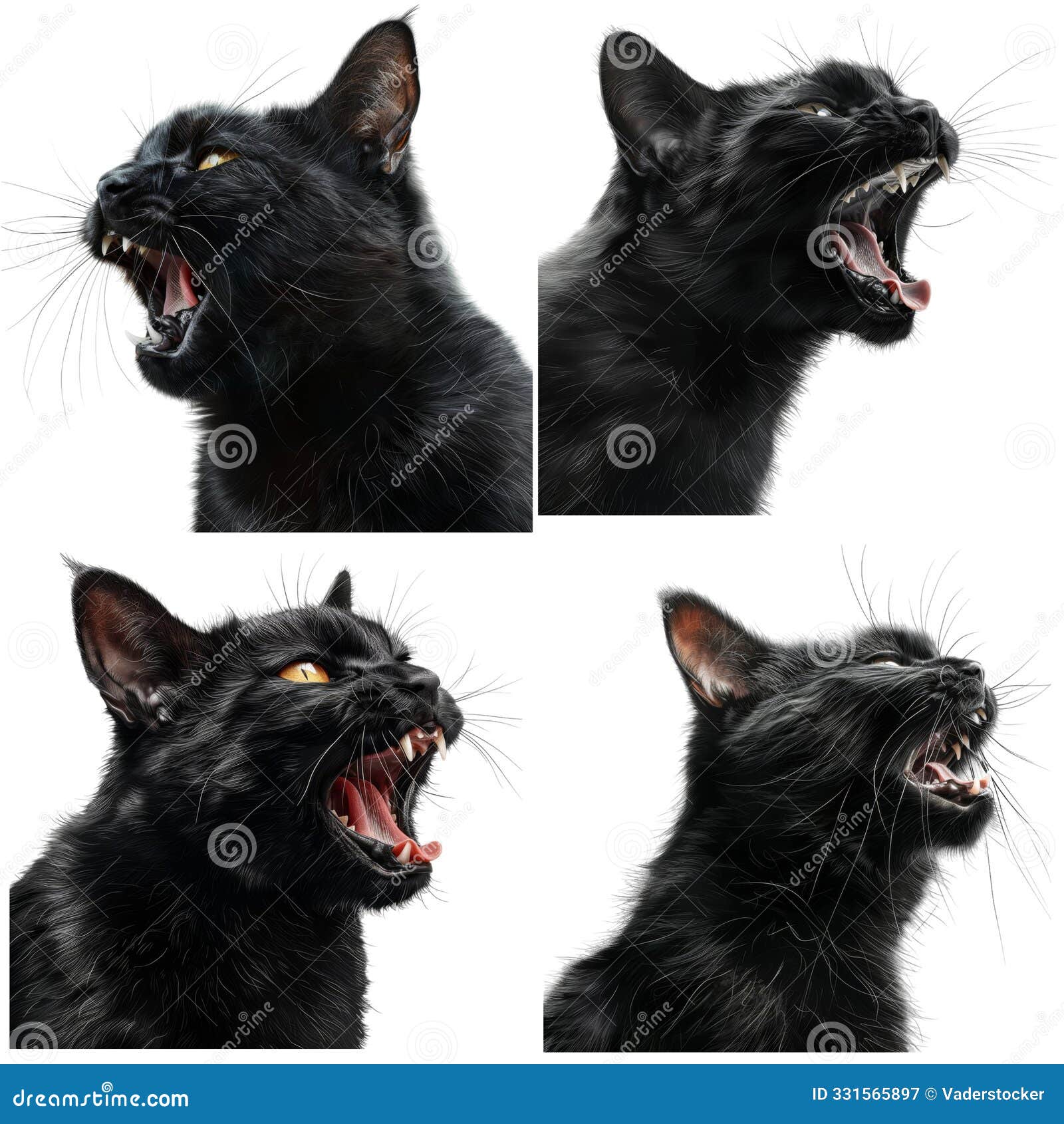 Four Portraits Of Small Boy Crying And Shouting On Colorful Background ...