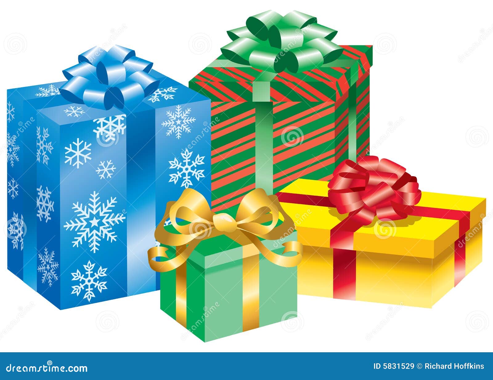 Four Presents stock illustration. Illustration of graphic - 5831529