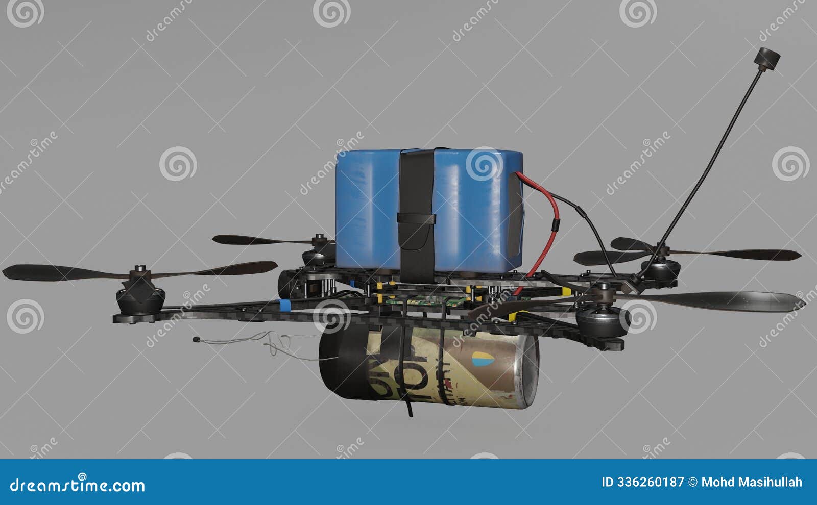 Propeller Drone Camera stock illustration. Illustration of aircraft ...