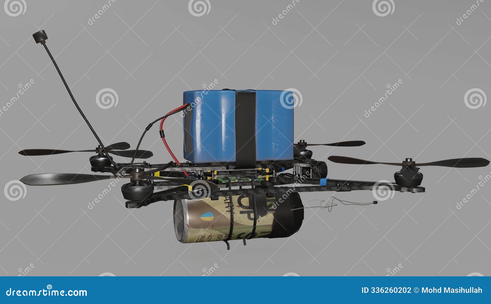 Propeller Drone Camera stock illustration. Illustration of aircraft ...