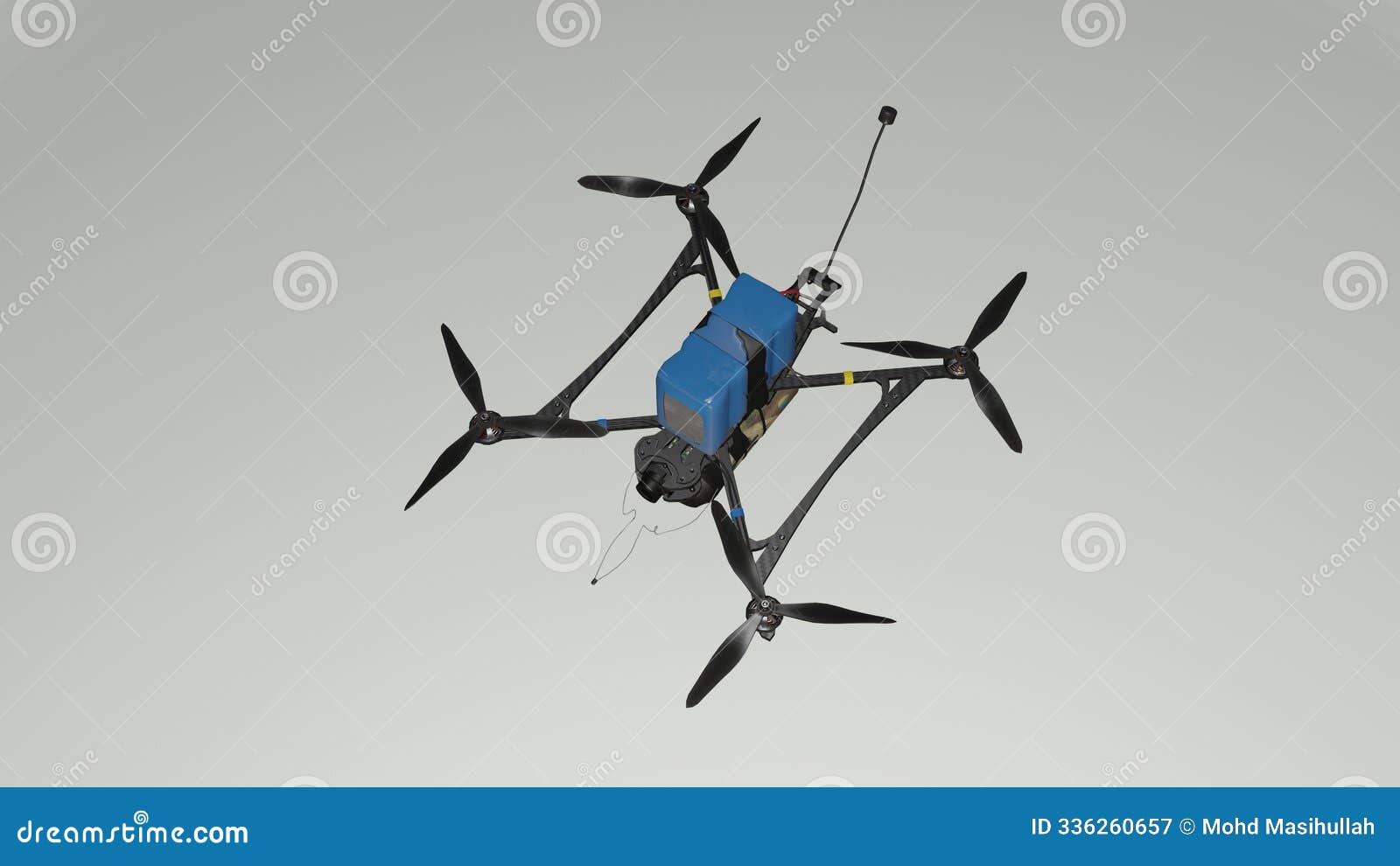 Propeller Drone Camera stock illustration. Illustration of four - 336260657