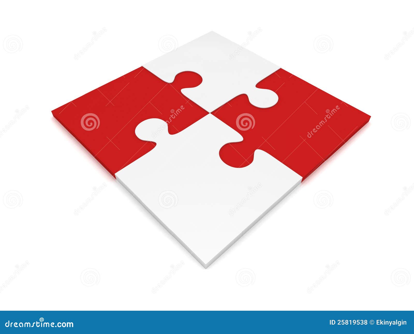 Four Puzzle Pieces stock photo. Image of difference, pattern - 25819538