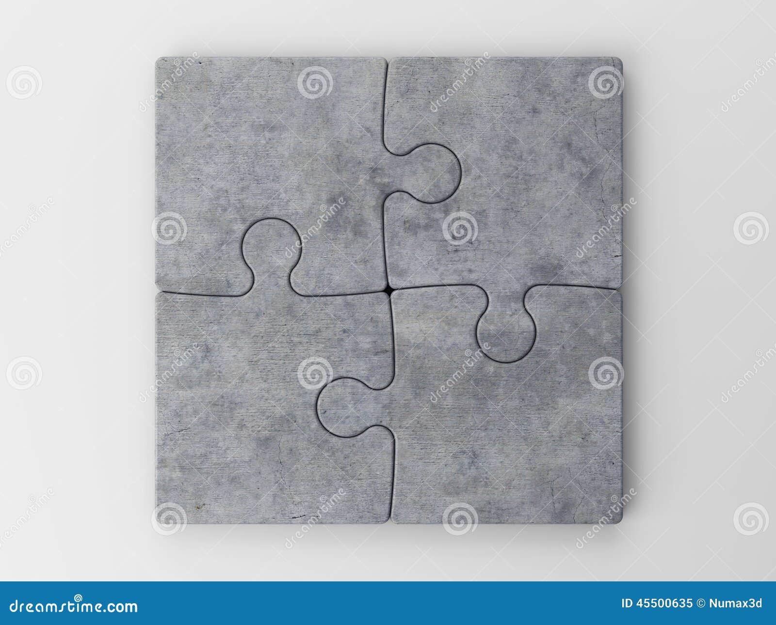 Four Puzzle Pieces with Clipping Path Stock Image - Image of achieve ...