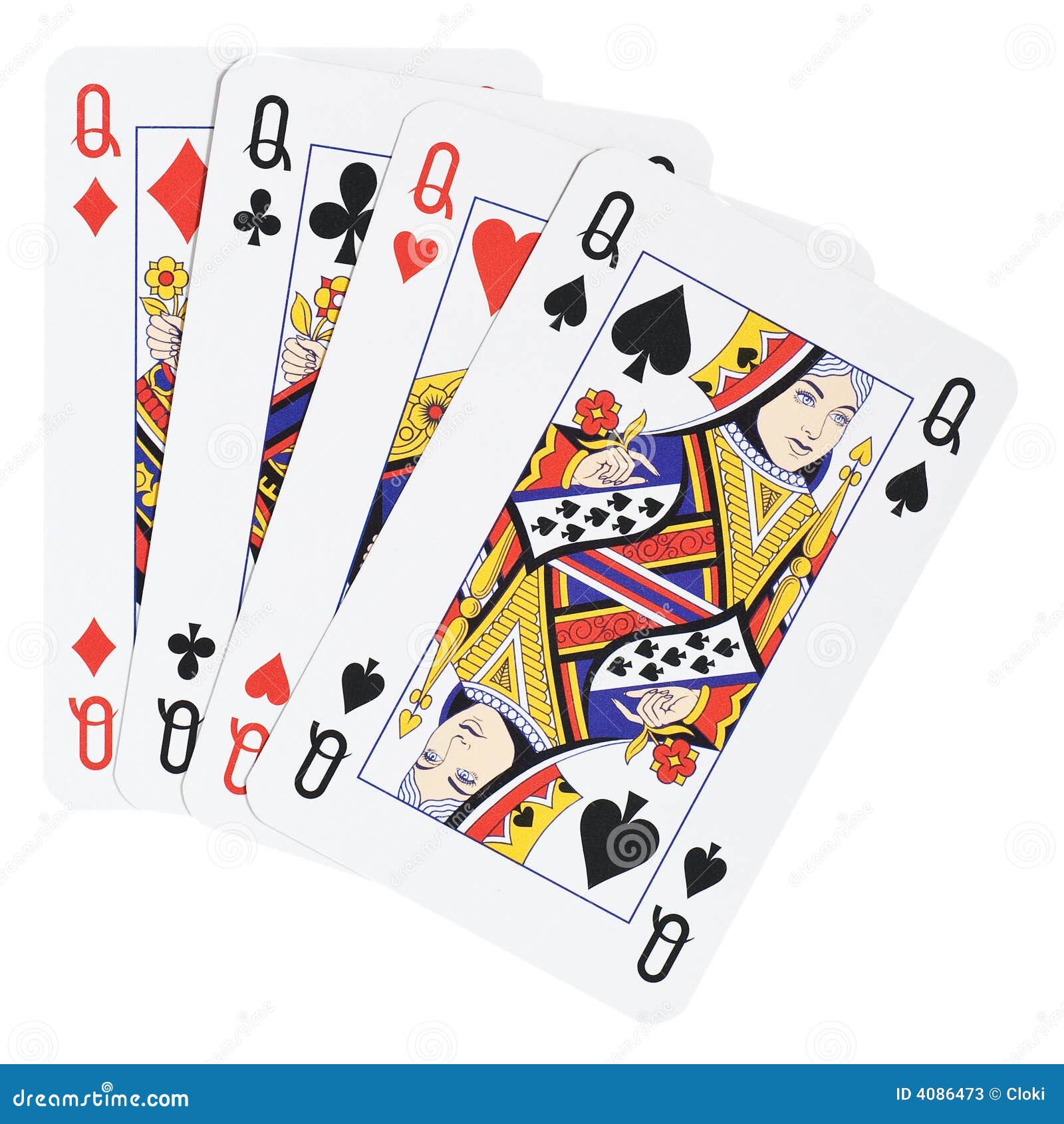 Four Queens Royalty-Free Stock Photography | CartoonDealer.com #4086473