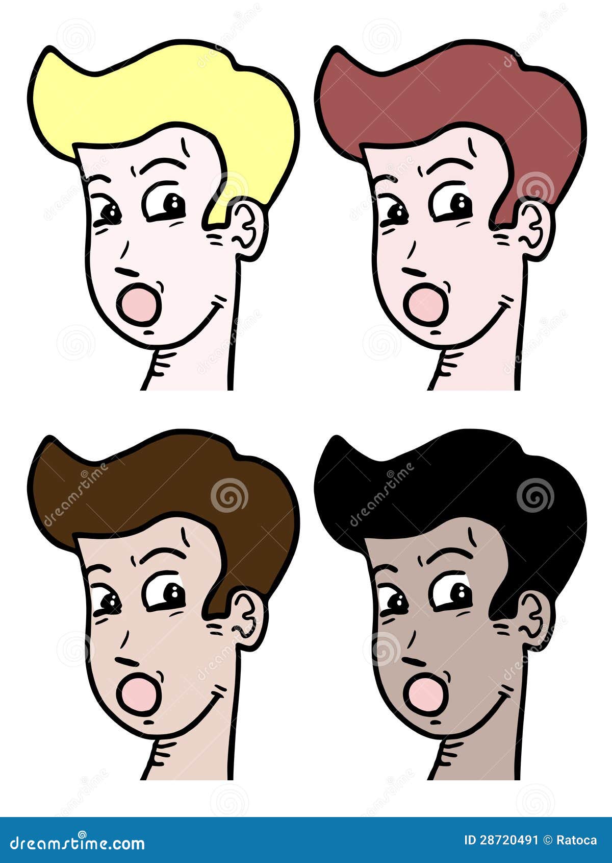 Four races stock vector. Illustration of glasses, colorful - 28720491