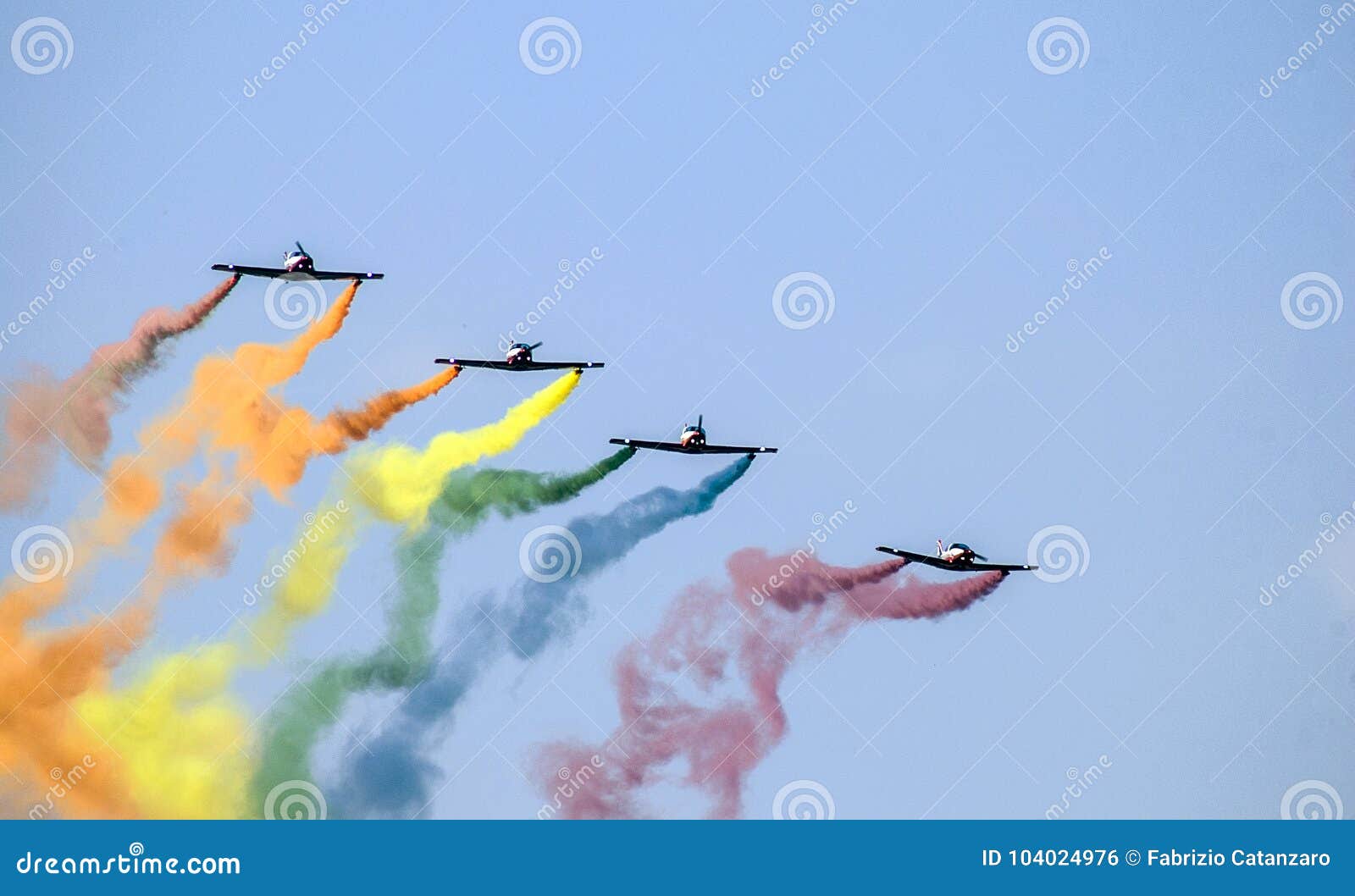 Rainbow airplanes stock photo. Image of green, helicopter - 104024976