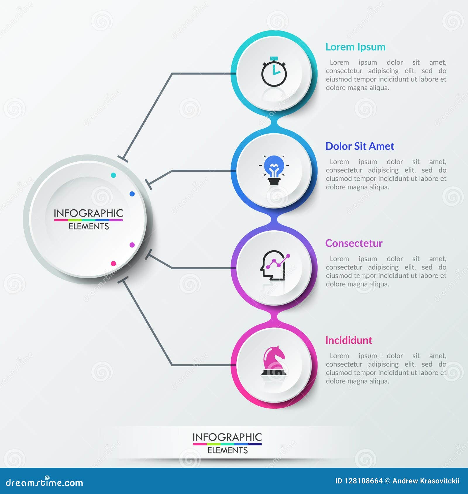 Modern Infographic Design Template Stock Vector - Illustration of ...