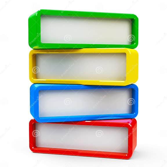 Four Rectangle - Four Steps #2 Stock Illustration - Illustration of ...