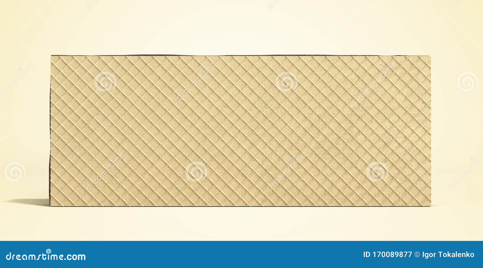 Four Rectangle Shape Wafer Biscuit 3d Render on Color Gradient Stock ...